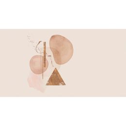 Livingwalls living walls Fototapete &raquo;Walls by Patel Gold Mine&laquo; glatt Vlies, Wand rosa Vlies B/L: 5m x 2,7m