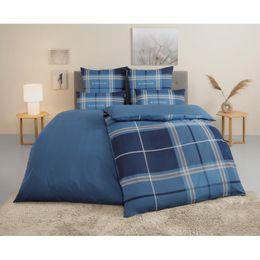 Tom Tailor HOME Wendebettw&auml;sche &raquo;Eric in Gr. 135x200 oder 155x220 cm&laquo; 3 Stk. mit Rei&szlig;verschluss, mit GRATIS-Zugabe: Sportbeutel aus 100% Baumwolle 