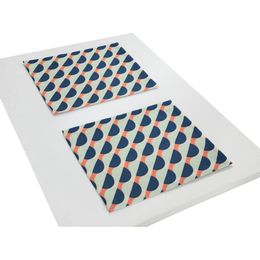 Adam Platzset &raquo;Circles&laquo; GOTS organic,zertifiziert durch CERES 0242Made in Germany bunt Obermaterial: 100% Baumwolle B/L: 40cm x 40cm, 2 Stk., Bio-Baumwolle