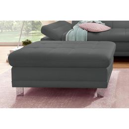 Sit & More sit&more Polsterhocker &raquo;Limit&laquo; grau Struktur (100% Polyester);Kunstleder SOFTLUX ;Luxus-Microfaser ALTARA NUBUCK (100% Polyester) B/H/T: 102cm x 46cm 