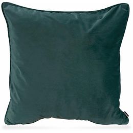 HOCK Dekokissen &raquo;Nobile Samt&laquo; Kissenh&uuml;lle mit F&uuml;llung, 1 St&uuml;ck gr&uuml;n Polyester B/L: 60cm x 60cm, 1 Stk.