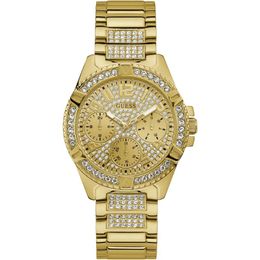 Guess Damen Multifunktionsuhr &raquo;LADY FRONTIER&laquo; Armbanduhr, Quarzuhr, Damenuhr gold Einheitsgr&ouml;&szlig;e