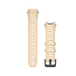 Smartwatch-Armband &raquo;Silikon-Wechselarmband 22 mm Silikon f&uuml;r Instinct 3 - 45 mm&laquo; beige Metall, Silikon Passend f&uuml;r Garmin Instinct 3 - 45 mm Serie und