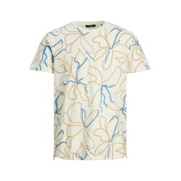 Jack & Jones Jack & Jones T-Shirt 'JPRBlatropic' Herren Gr&ouml;&szlig;e L beige / camel / blau
