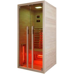 Sanotechnik Infrarotkabine &raquo;RUBY 1&laquo; f&uuml;r 1 Person beige integrierte Steuerung, (ohne Ofen)