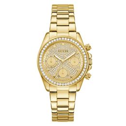 Guess Damen Multifunktionsuhr &raquo;VICTORIA&laquo; Quarzuhr, Armbanduhr, Damenuhr, Edelstahlarmband, analog, Wochentag Einheitsgr&ouml;&szlig;e