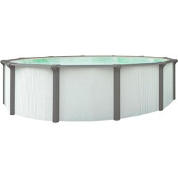 KWAD Rundpool &raquo;Green line Evolution&laquo; 5,5x1,32 white- design Folie in blau, sand oder grau erh&auml;ltlich wei&szlig; &Oslash;/B/H/L: 550cm x Breite x H&ouml;he 132cm x L&auml;nge