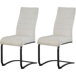 Home Affaire Esszimmerstuhl &raquo;PICTOU, 2er Set, mit Metallgestell in matt schwarz&laquo; (Set) 2 Stk.in verschiedenen Farben, Belsatbarkeit pro Stuhl 120 kg 