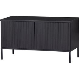 Woood Sideboard &raquo;New Gravure FSC Mix holz mit Druckmechanismus H 56 x B 150 x T 44 cm&laquo; Kommode H&ouml;he 56 cm, mit grafischen Relieft&uuml;ren, viel Stauraum 
