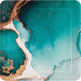Kleine Wolke Duscheinlage &raquo;Teal&laquo; f&uuml;r die Dusche blau B/L: 36cm x 92cm Duscheinlage