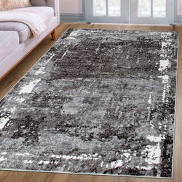 OTTO home Teppich &raquo;Oberwill&laquo; rechteckig 9 mm H&ouml;he mit besonders weichem Flor, Kurzflor, Vintage, modern, dichte Qualit&auml;t grau Kunstfaser B : 60cm 1 