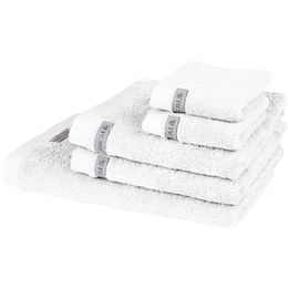 Ross Handtuch Set &raquo;Sinfonie&laquo; Set 5 Stk. Frottier beinhaltet Handt&uuml;cher, Badetuch und G&auml;stet&uuml;cher wei&szlig; Frottier, Obermaterial: 100% Baumwolle 5 Stk., 