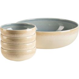M&auml;ser M&Auml;SER Salatsch&uuml;ssel &raquo;Candy, Sch&uuml;ssel Set, aus Steinzeug&laquo; 5 Stk. aus Steinzeug blau Steinzeug &Oslash; 26cm