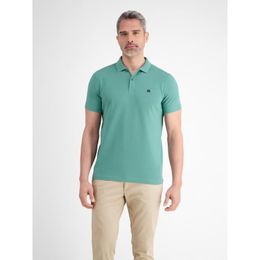Lerros Herren Lerros Poloshirt mit Logo Stickerei blau L