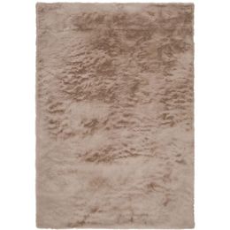 OCI DIE TEPPICHMARKE Hochflor-Teppich &raquo;BUFFY SOFT, Fell Haptik&laquo; rechteckig 25 mm H&ouml;he Fellteppich, weich, alle R&auml;ume Hochflor, Langflor grau Polyester