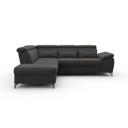 Sit & More sit&more Ecksofa &raquo;Cabrio L-Form, B: 274 cm, mit Sitztiefen-, Arm- & Kopfteilverstellung&laquo; 3 Nierenkissen, Federkern, optional Schlaffunktion und 