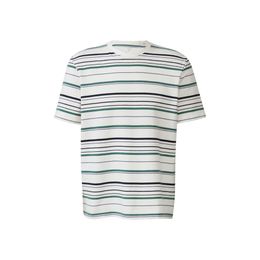QS T-Shirt Herren Gr&ouml;&szlig;e L ecru / tanne / violettblau / schwarz