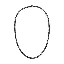 s.Oliver Herren s.Oliver Kette ohne Anh&auml;nger schwarz Edelstahl, L: 50 B: 4mm