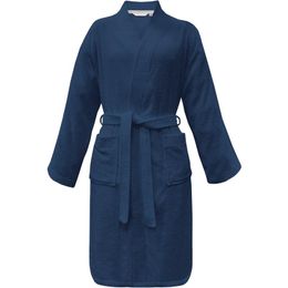 Tom Tailor HOME Bademantel &raquo;Kimono COLOR BATH&laquo; blau Frottier S