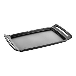 Staub Pans Plancha 38 cm x 25 cm, rechteckig, Gl&auml;nzend-Schwarz, Gusseisen