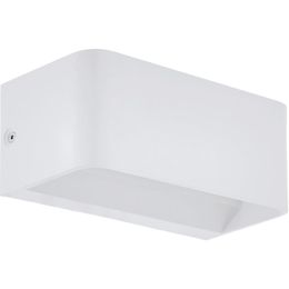 Eglo Wandleuchte &raquo;SANIA 4&laquo; LED-Board 1 Stk. Warmwei&szlig; Wohnzimmer, Esszimmer, Flur, minimalistisch, indirektes Licht, 20x8cm wei&szlig; 1, H: 8cm, 1 Stk.