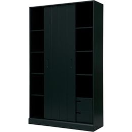 Woood Mehrzweckschrank &raquo;Move Massivholz Kiefernholz mit Schiebet&uuml;r geschliffen 200x120x42 cm&laquo; Einfach zu montieren, Tragkraft 15 kg pro Boden, 
