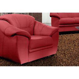 Sit & More sit&more Sessel &raquo;Top Savona&laquo; inklusive Federkern rot Kunstleder SOFTLUX , B/H/T: 103cm x 90cm x 90cm