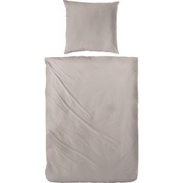 Primera Bettw&auml;sche &raquo;Uni Baumwolle&laquo; 2 Stk. im modernen Uni-Look beige Renforc&eacute;, Obermaterial: 100% Baumwolle B/L: 135cm x 200cm, 1 Stk., 1 Stk., Renforc&eacute;, B/L: