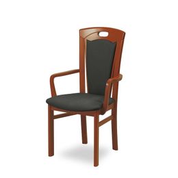 Home Affaire Esszimmerstuhl &raquo;FERDI, Armlehnstuhl, Made in Italy, Massivholz&laquo; () 1 Stk.Bezug Feinstruktur (wasser-und fleckabweisend) oder Struktur 