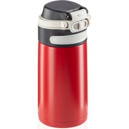 Leifheit Thermoflasche &raquo;Flip&laquo; 350 ml rot Edelstahl, Polypropylen (PP), Silikon 350ml
