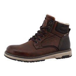 Tom Tailor Herren Tom Tailor Winterboots mit zus&auml;tzlichem Rei&szlig;verschluss braun 43