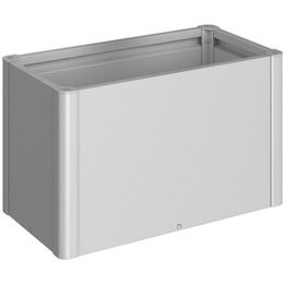 BioHort Hochbeet &raquo;BELVEDERE midi 1x0,5; verschiedene Farben&laquo; 102x53x61 cm, extrem langlebig, aus Metall silber Stahl B/H/T: 103,1cm x 61cm x 54,7cm