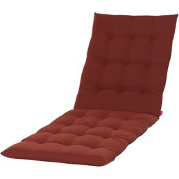 siena GARDEN Liegenauflage &raquo;ATRIA, 200 cm&laquo; Dessin Uni, aus 100% recyceltem Polyester, in verschiedenen Farben orange Polyester B/H/T: 58cm x 6cm x 200cm
