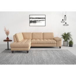 Sit & More sit&more Ecksofa &raquo;Westham L-Form&laquo; mit Ottomane, mit oder ohne Schlaffunktion, Bettkasten, Verstellung braun 100% Polyester B/H/T: 261cm x 88cm x 179cm