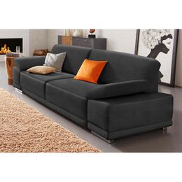 Sit & More sit&more 3-Sitzer &raquo;Coria&laquo; schwarz Kunstleder SOFTLUX ;Struktur ( 100% Polyester);Struktur fein ( 90% Polyester; 10% Polyamid);Luxus-Microfaser ALTARA 