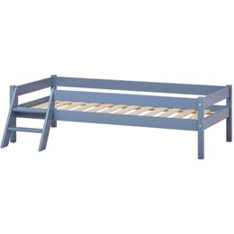 Home Affaire Jugendbett &raquo;ECO One&laquo; Kinderbett mit Rausfallschutz und Leiter, 3 Farben/Matratze w&auml;hlbar grau Bett: Massive Nordische Kiefer Liegefl&auml;che 