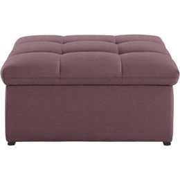 DOMO collection Sitzhocker &raquo;Lagoa moderne Steppung im Sitz, elegant und zeitlos, B/T 87/87cm&laquo; in gro&szlig;er Farbauswahl lila B/H/T: 87cm x 40cm x 87cm, 