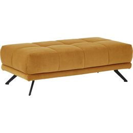 Die PlanBar Hocker &raquo;MP-IN20041&laquo; Besondere Merkmale: in modernem Polyestervelours mit Samtoptik gelb 100% Polyester B/H/T: 137cm x 43cm x 73cm, Velours