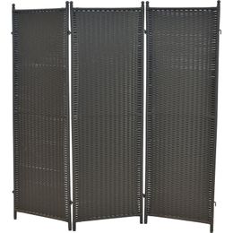 Merxx Stellwand &raquo;Paravent&laquo; grau Kunststoff, Stahl B/H/T: 183cm x 183cm x 3cm