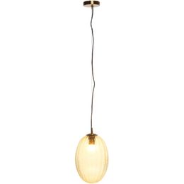 Kayoom H&auml;ngeleuchte &raquo;Virgina&laquo; E27 1 Stk. hochwertig, au&szlig;ergew&ouml;hnlich, handgefertigt braun &Oslash; 23cm H: 36cm, 1 Stk.
