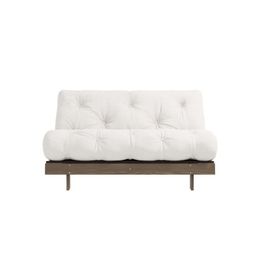 Karup Design Daybett &raquo;Roots Sofa Bed, Schlafsofa,, Bettfunktion, FSC -Massivholz,&laquo; Inkl. Futonmatratze, Made in Europe, langlebig, B: 140 oder 160 cm beige Bezug: 