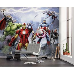 Komar Kindertapete &raquo;Marvel Avengers Ultimate Warriors&laquo; bedruckt glatt bunt Vlies B/L: 300m, Rollen: 1
