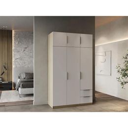 Demeyere Group Kleiderschrank &raquo;Ghost&laquo; viel Stauraum, mit Innenaustattung wei&szlig; Holzwerkstoff Kronberg Eich, B/H/T: 119,4cm x 203cm x 49,6cm, Schubladen