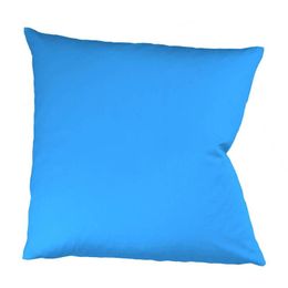 Fleuresse Kissenbezug &raquo;Colours Mako Satin, 100% Baumwolle, mit Rei&szlig;verschluss&laquo; Mako Satin, gl&auml;nzend, glatt, Premium Qualit&auml;t blau Mako-Satin, Mako-