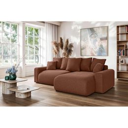 Home Affaire Ecksofa &raquo;LAKESIDE klein mit Bettfunktion und Bettkasten, B/T/H 235/142/84 cm&laquo; L-Form, Recamiere beidseitig montierbar, mit 