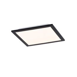 JUST LIGHT Deckenleuchte &raquo;FLAT&laquo; LED-Board 1 Stk. Warmwei&szlig; LED schwarz 1, 1 Stk.