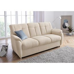 Sit & More sit&more 3-Sitzer &raquo;Sonoma, B:189&laquo; mit Federkern beige Luxus-Microfaser ALTARA NUBUCK (100% Polyester) / Struktur fein (100% Polyester);Luxus-