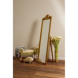 OTTO home Dekospiegel &raquo;King, Ganzk&ouml;rperspiegel Barock Antikstil&laquo; Standspiegel mit aufwendigen Verzierungen, HxB: 180x45 cm gold Glas B/H/T: 45cm x 