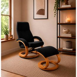 OTTO home Relaxsessel &raquo;mit Hocker PARIS Microfaser - OTTO. Verl&auml;ssliche Qualit&auml;t.&laquo; Set, bestehend aus Sessel und Hocker, 2 Stk. tlg. Relaxfunktion, 