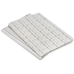 Ross Geschirrtuch &raquo;Geschirrt&uuml;cher 2er-Set 987 2x HL + Banderole&laquo; Zwirn- Halbleinen wei&szlig; 50% Baumwolle, 50% Leinen 2, 50 % Baumwolle 50 % Leinen